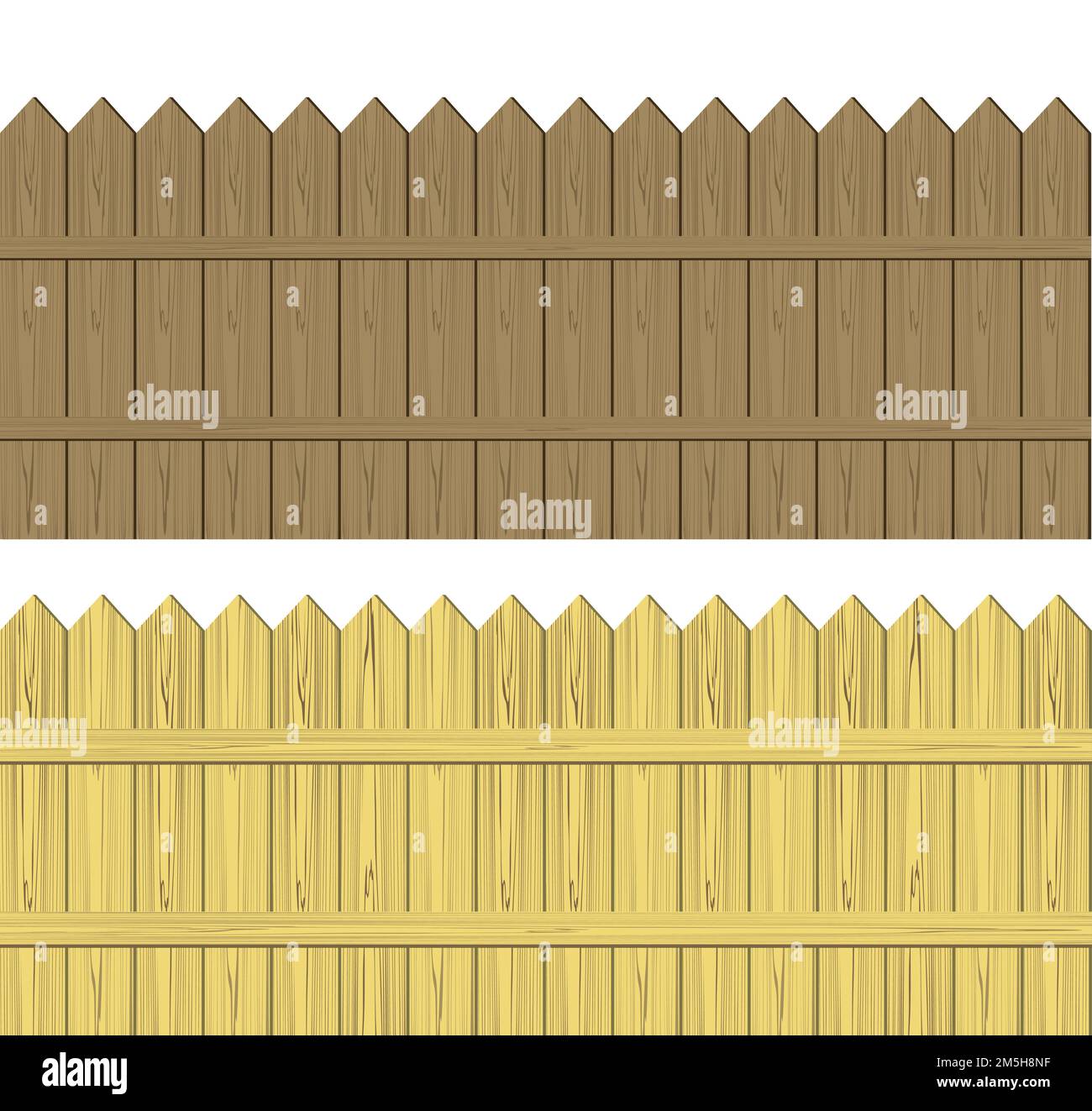 Wooden fence vector illustration Stock Vector Image & Art - Alamy