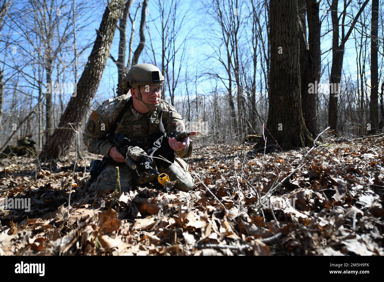 Tech Sgt. Ryan Hogan, an Air Force Reserve Command Defender assigned to ...