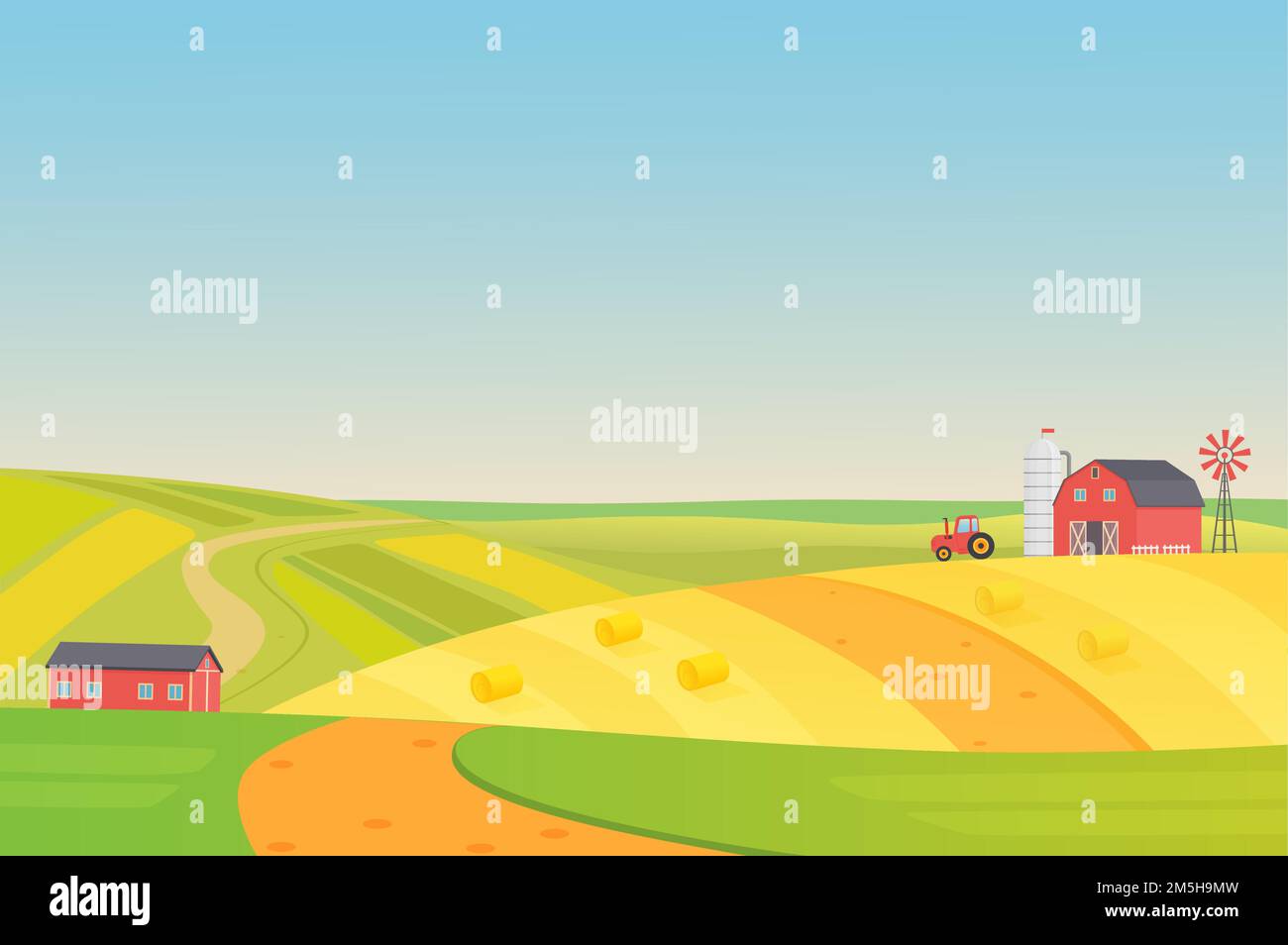 Silage field Stock Vector Images - Alamy