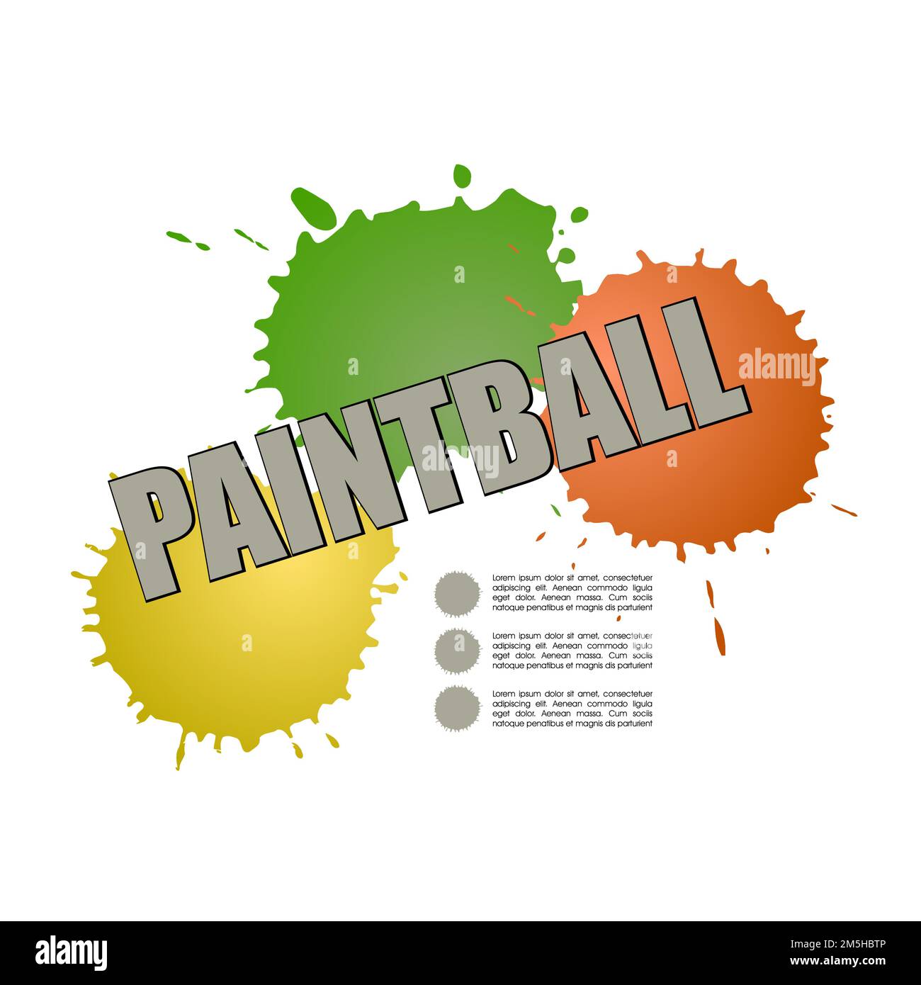 Paintball design with paint smears Stock Vector Image & Art - Alamy