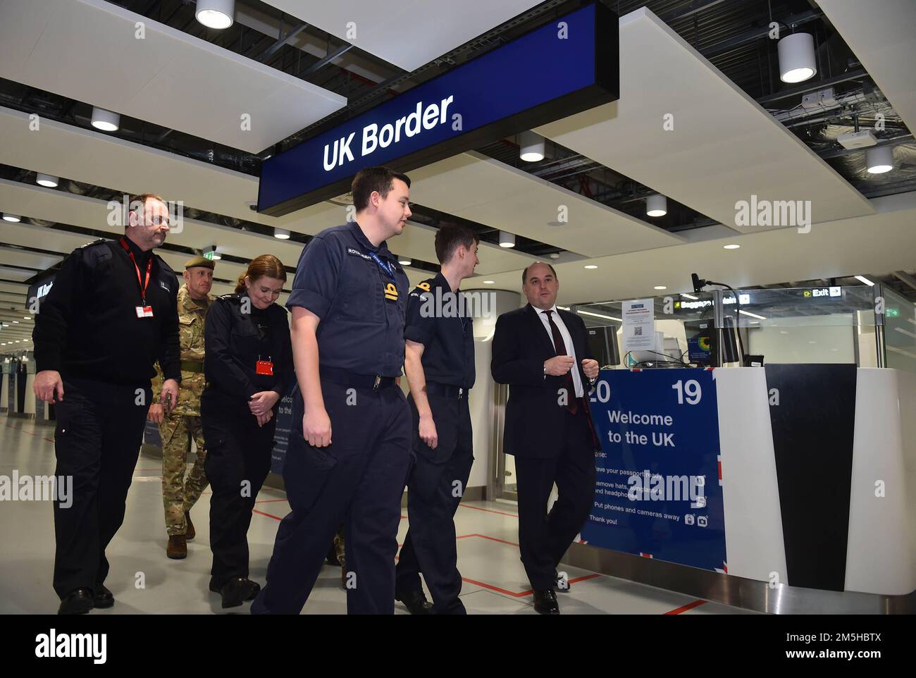 Manchester airport border force hi-res stock photography and images - Alamy