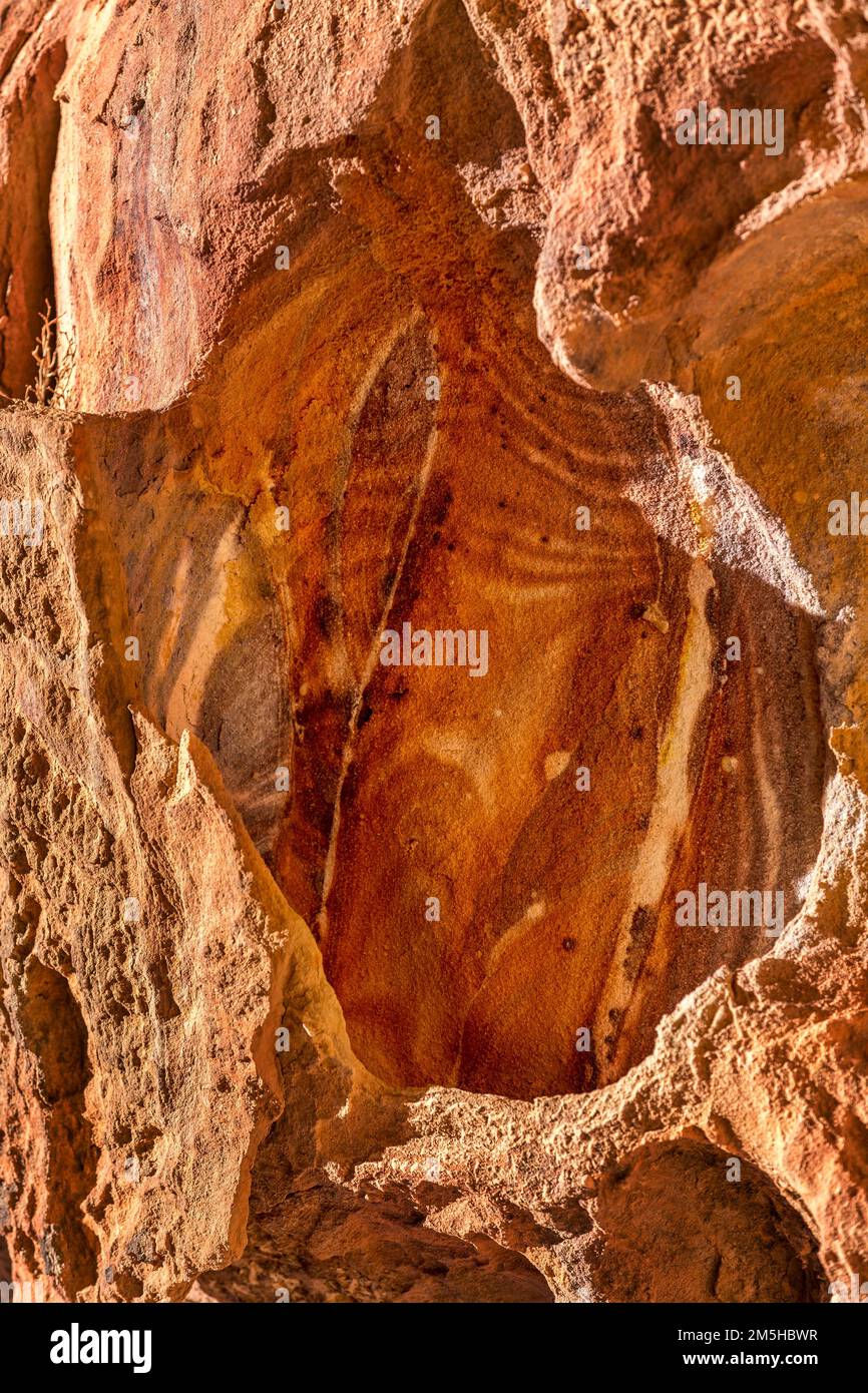 Multi-colored sandstone rock and mineral layers in ancient tombs of ...