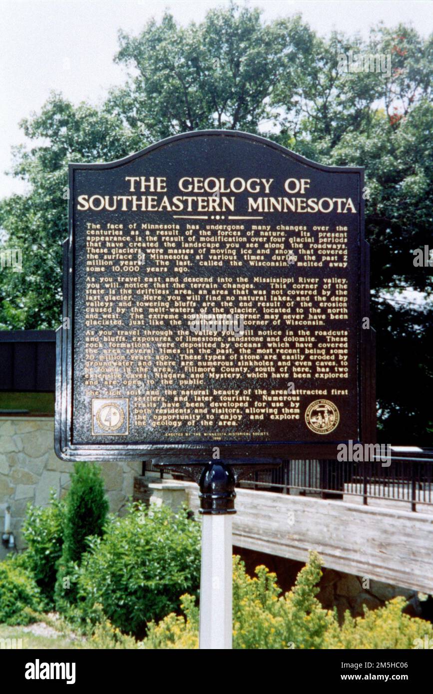 Historic Bluff Country Scenic Byway - Information Sign at Enterprise ...