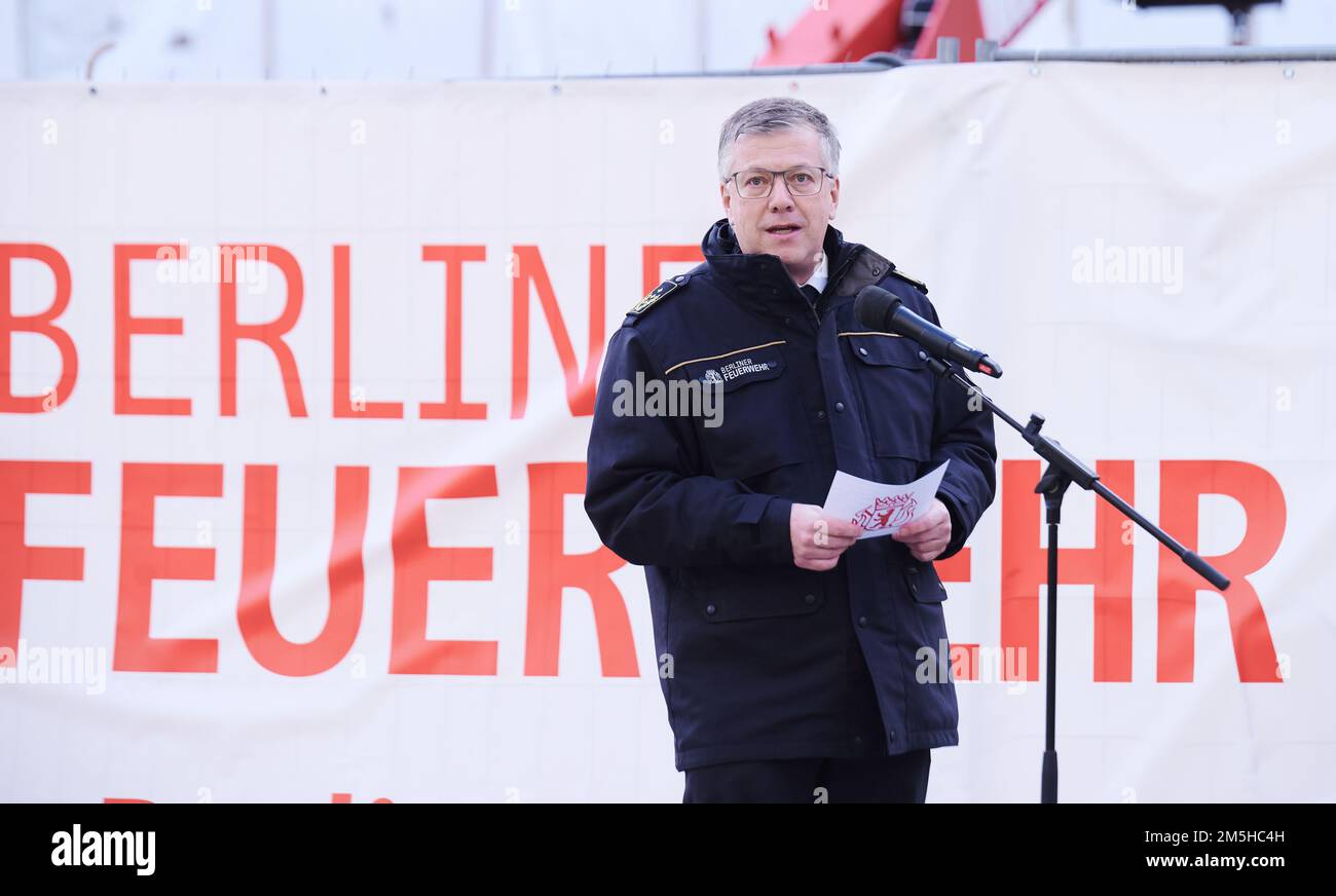 Berlin, Germany. 29th Dec, 2022. Karsten Homrighausen, State Fire ...