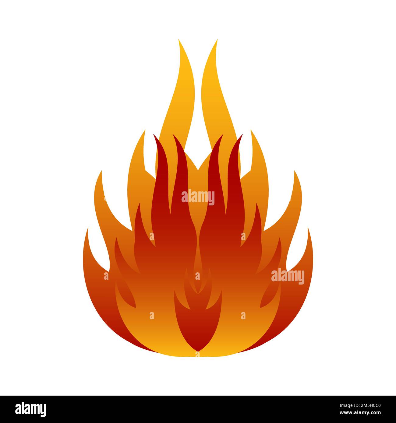 Symbols red fire on white background vector Stock Vector Image & Art ...