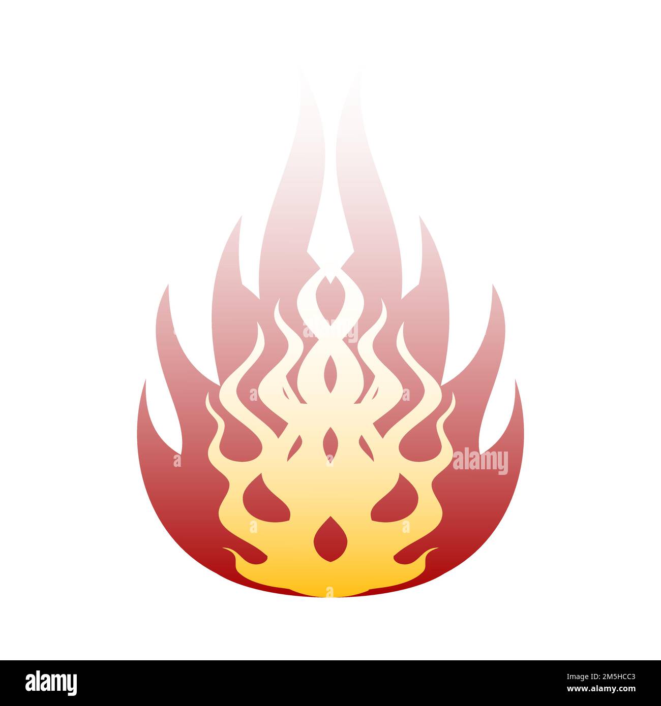 Symbols red fire on white background vector Stock Vector Image & Art ...