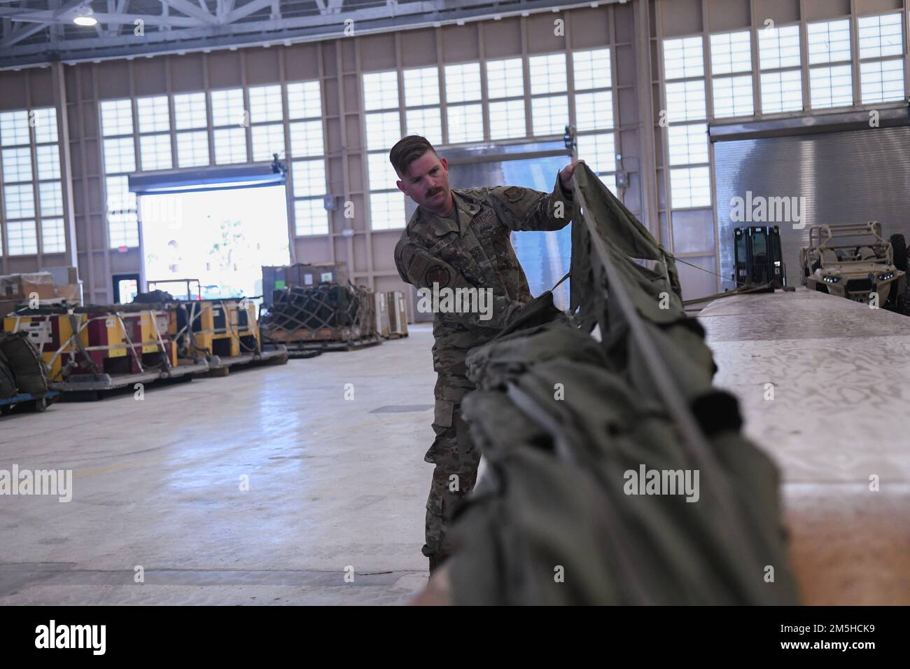 Technical Sgt. Jacob McKague, 920th Logistics Readiness Squadron rigger ...