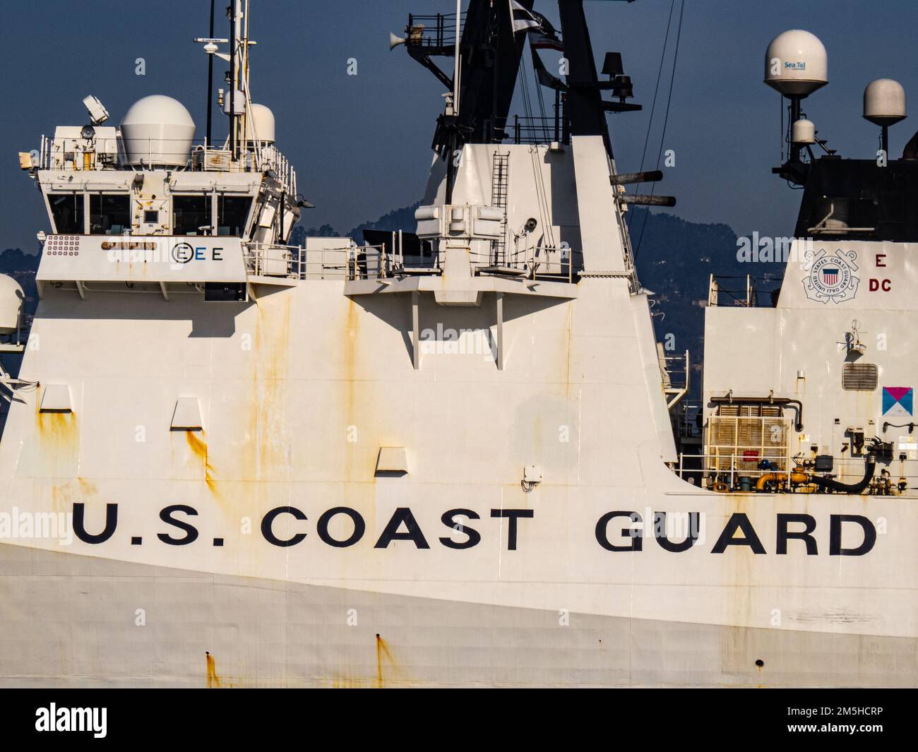 Coast Guard cutter docked at the Alameda Coast Guard Island in ...
