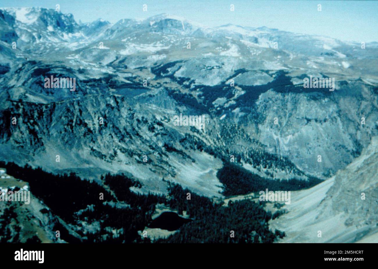 Beartooth Highway - Rock Creek Valley. This view shows the glaciated ...
