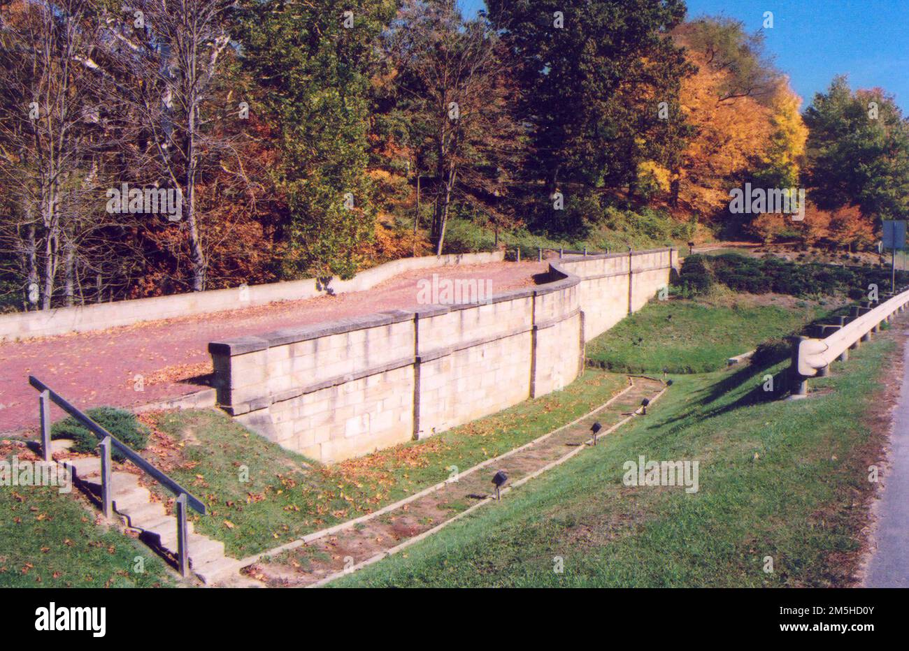 Historic National Road - Fox Run S-Bridge. The Fox Run S-Bridge has ...