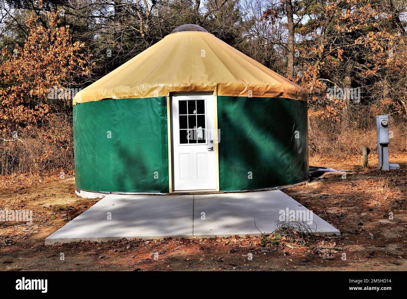 A yurt available for rent is shown March 17, 2022, at Pine View ...