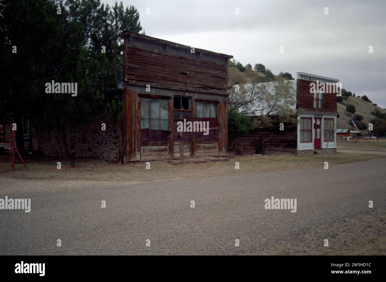 Geronimo Trail Scenic Byway - Chloride Street Scene. The buildings of ...