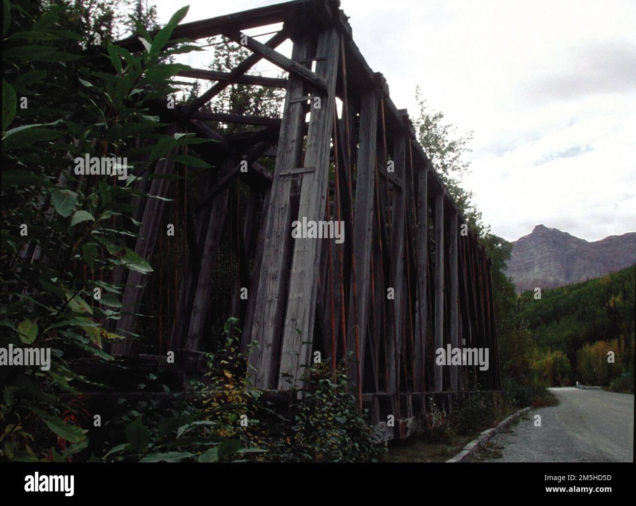 Glenn Highway - The Old Chickaloon River Bridge. Originally built as a ...