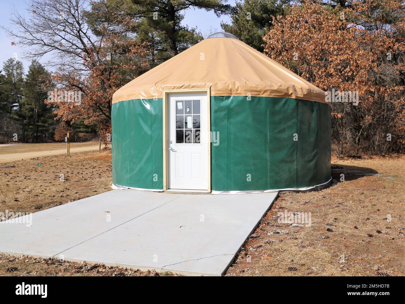 A yurt available for rent is shown March 17, 2022, at Pine View ...