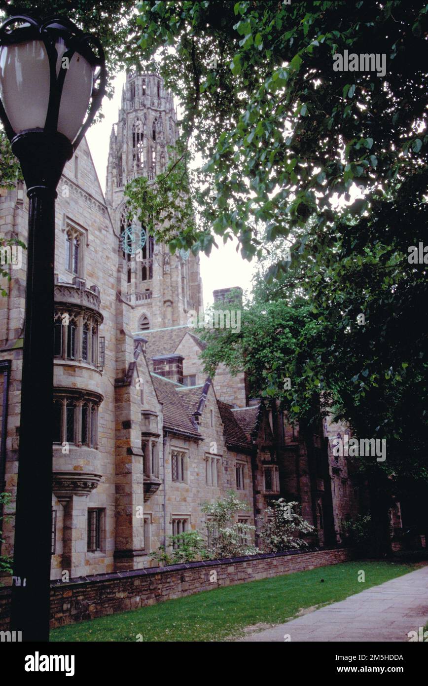 Merritt Parkway - Yale University. Church tower at Yale University ...