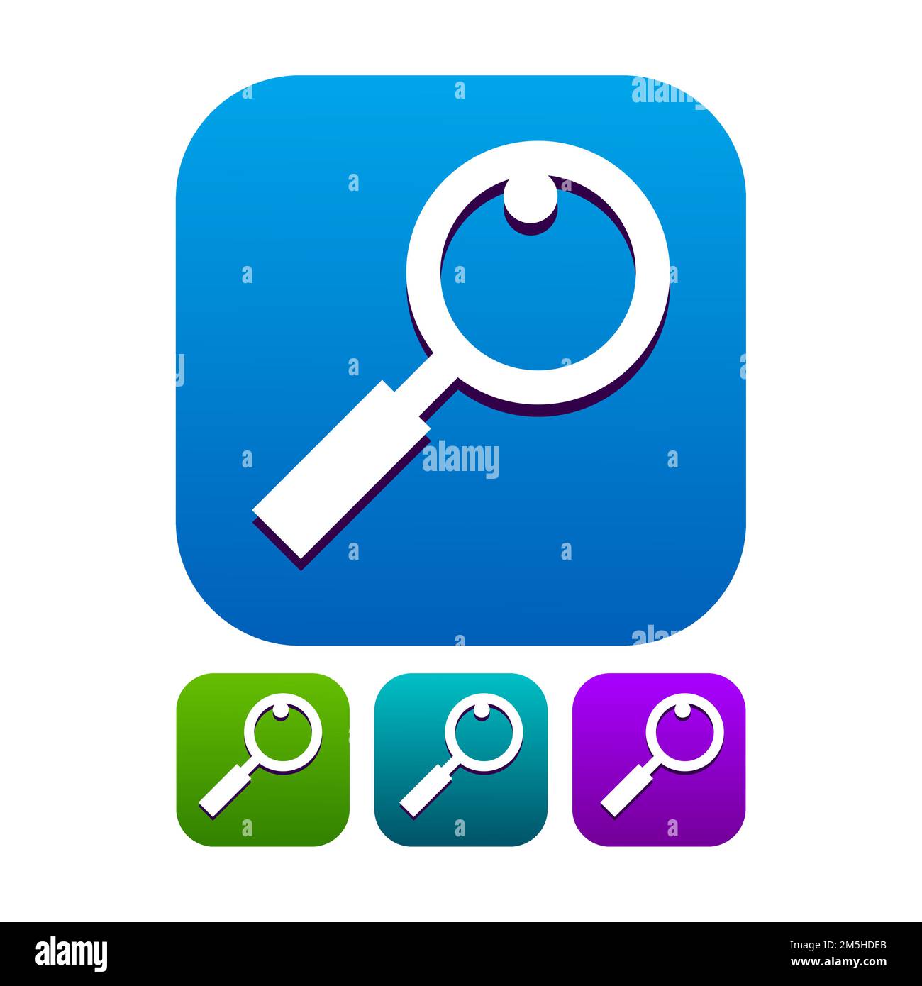 Computer search black icon Stock Vector Images - Alamy