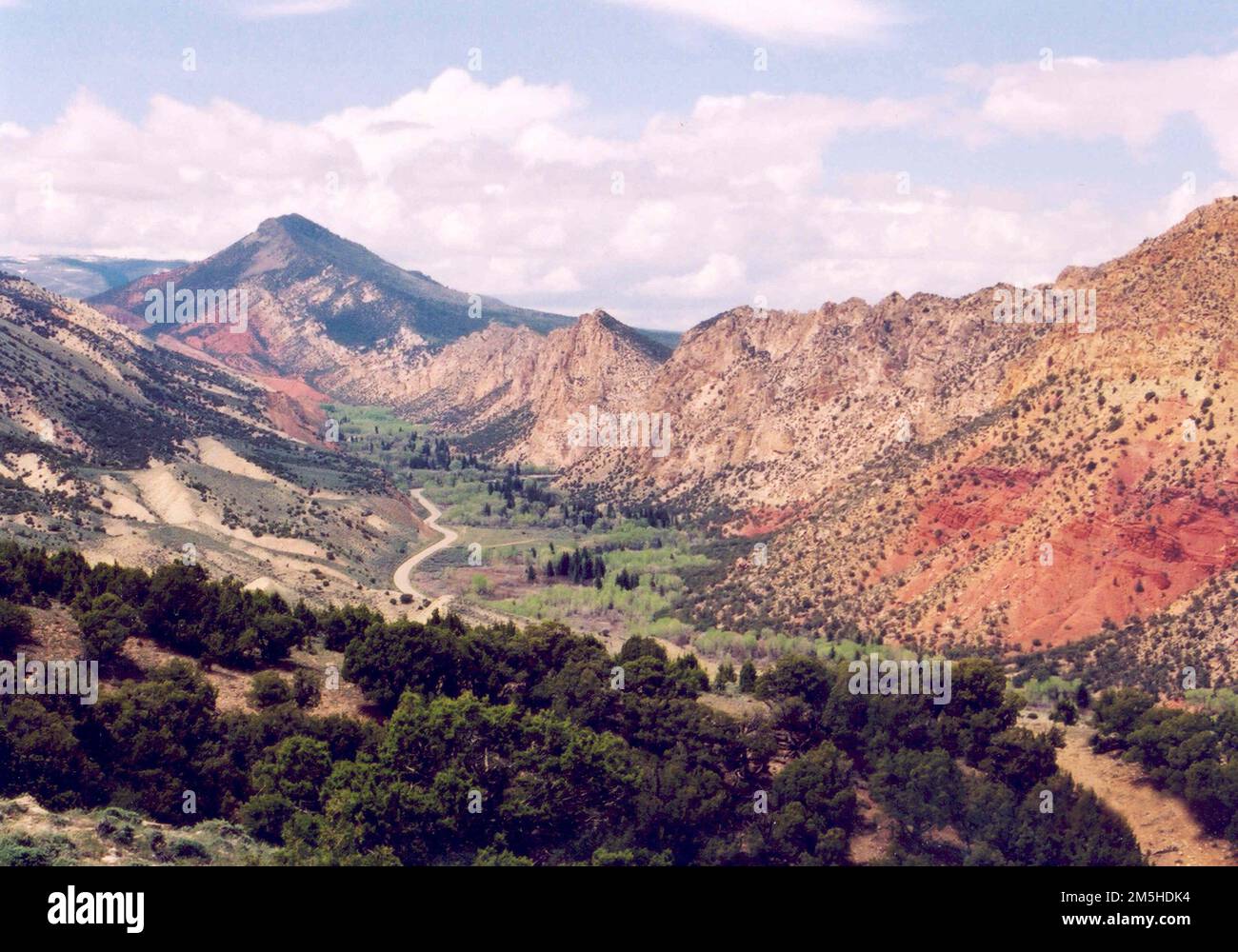 Flaming Gorge-Uintas National Scenic Byway - Sheep Creek Canyon. A ...