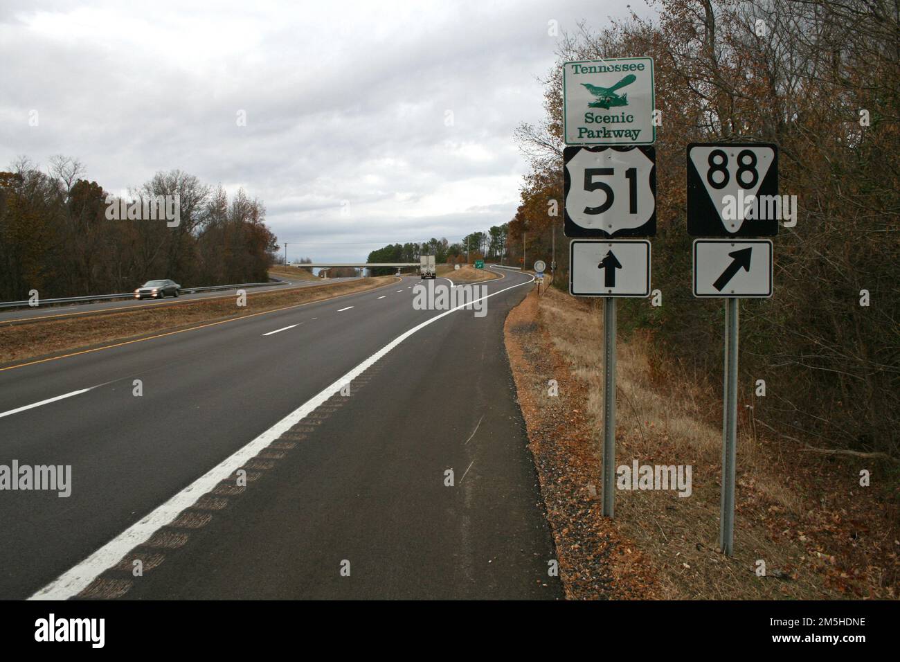 Great River Road - TN Highway 88 Exit from U.S. Highway 51 North. The ramp exit to the TN ...