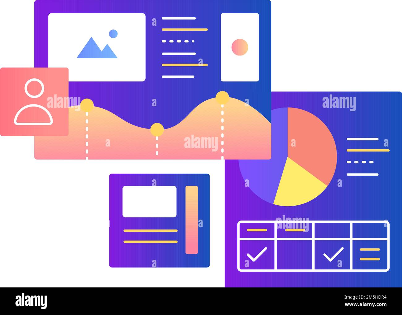 Business vector icon. Data graph chart design template. Vector graphic ...