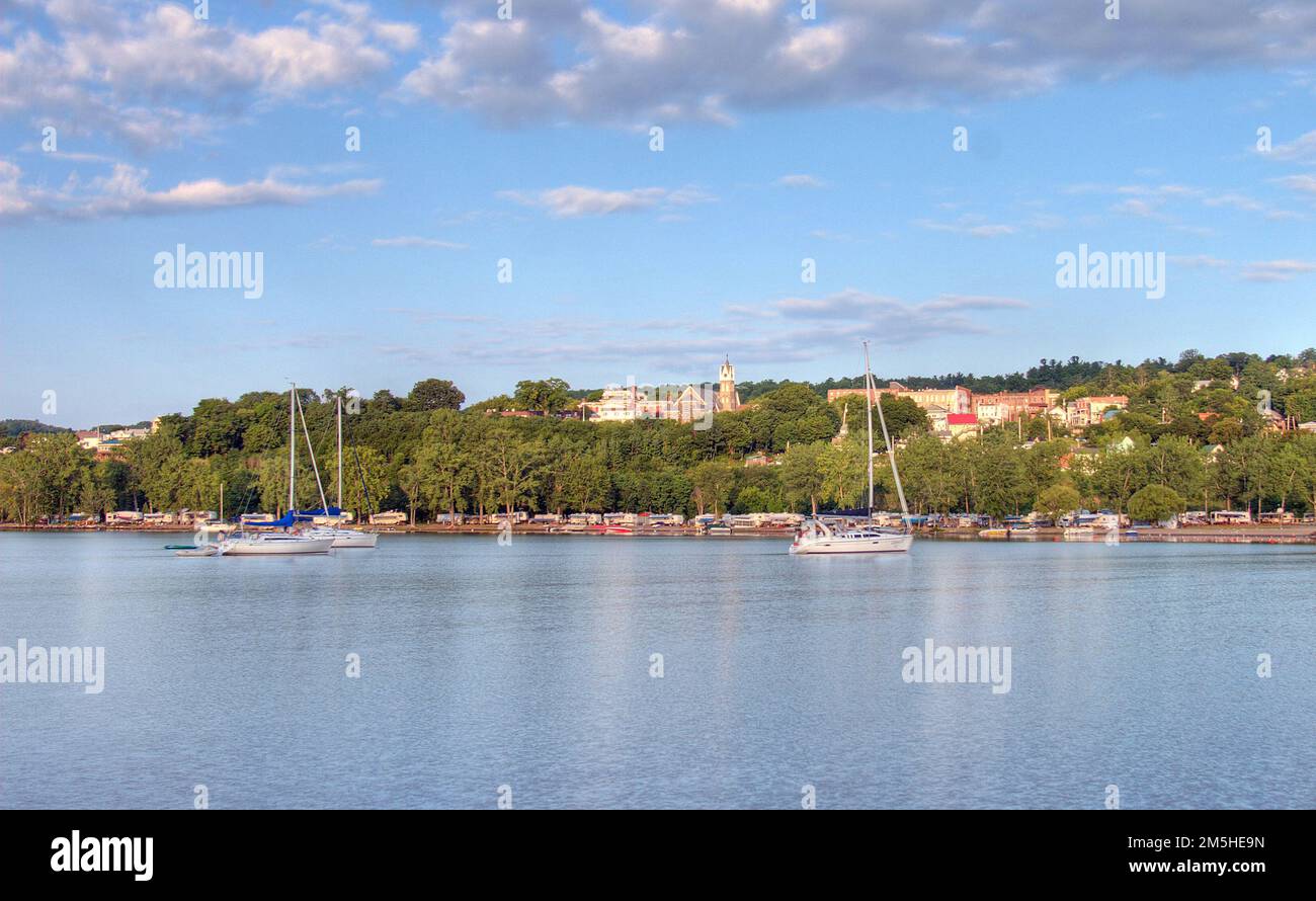 Lakes to Locks Passage - Lake Champlain in the Summertime. A couple of ...