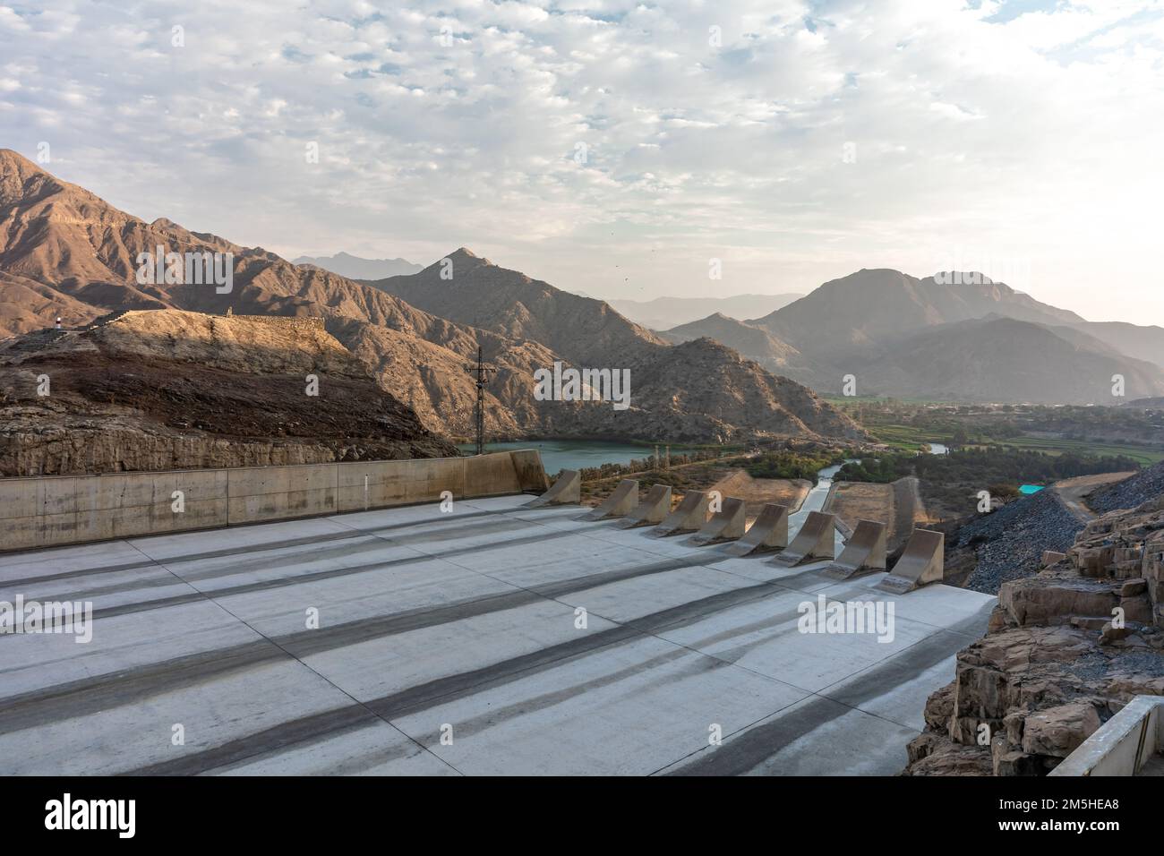 The dam Gallito Ciego Spillway, Cajamarca, Peru Stock Photo - Alamy