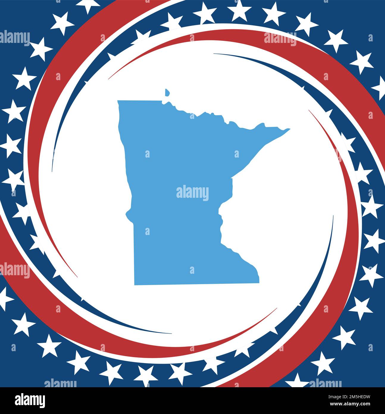 Label with map of Minnesota, vector Stock Vector Image & Art - Alamy