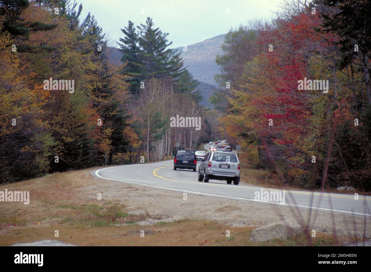 Kancamagus Scenic Byway - Leaf-peepers on the Kancamagus Highway. A ...
