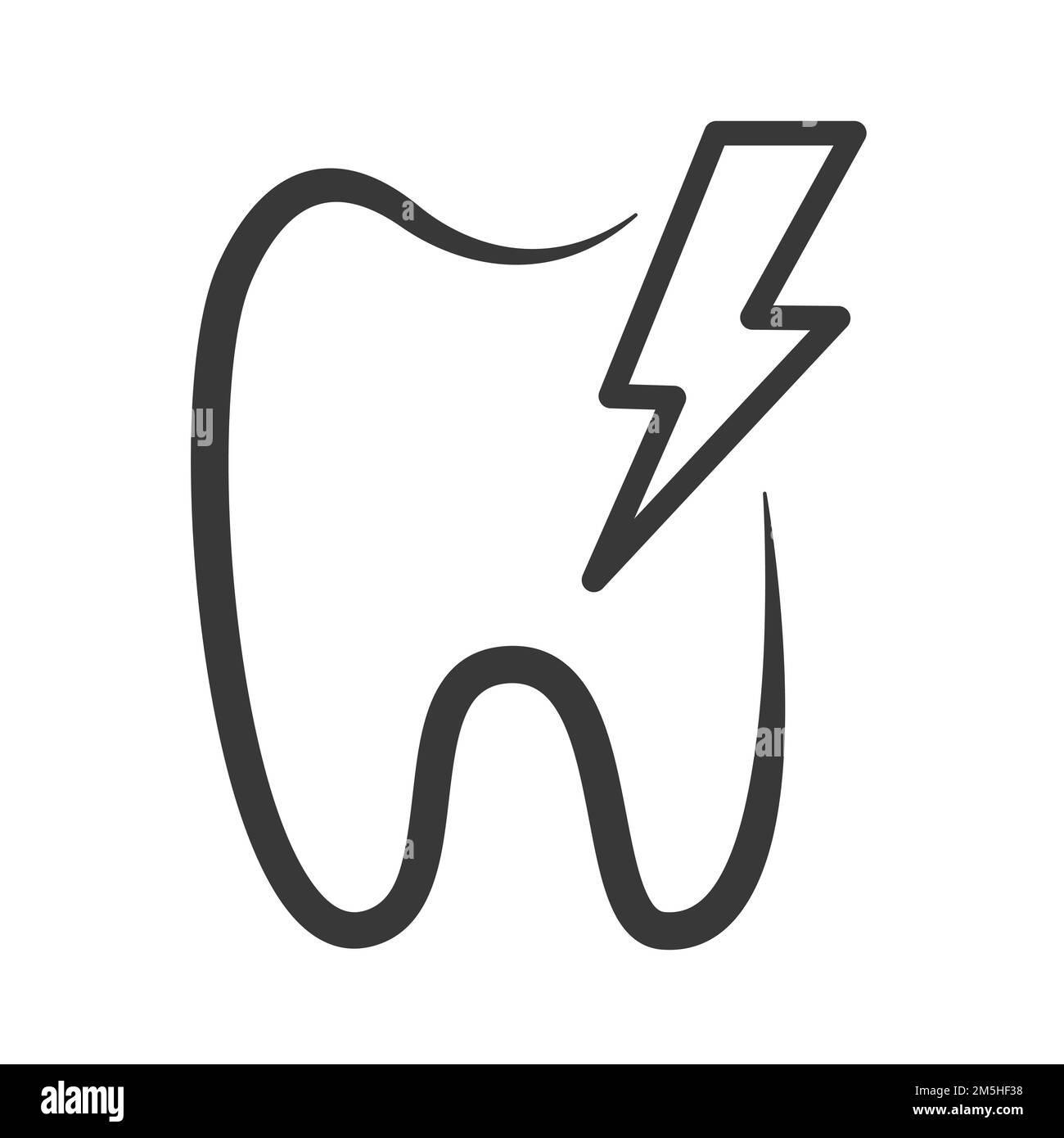a hyper sensitive tooth icon outline Stock Vector Image & Art - Alamy