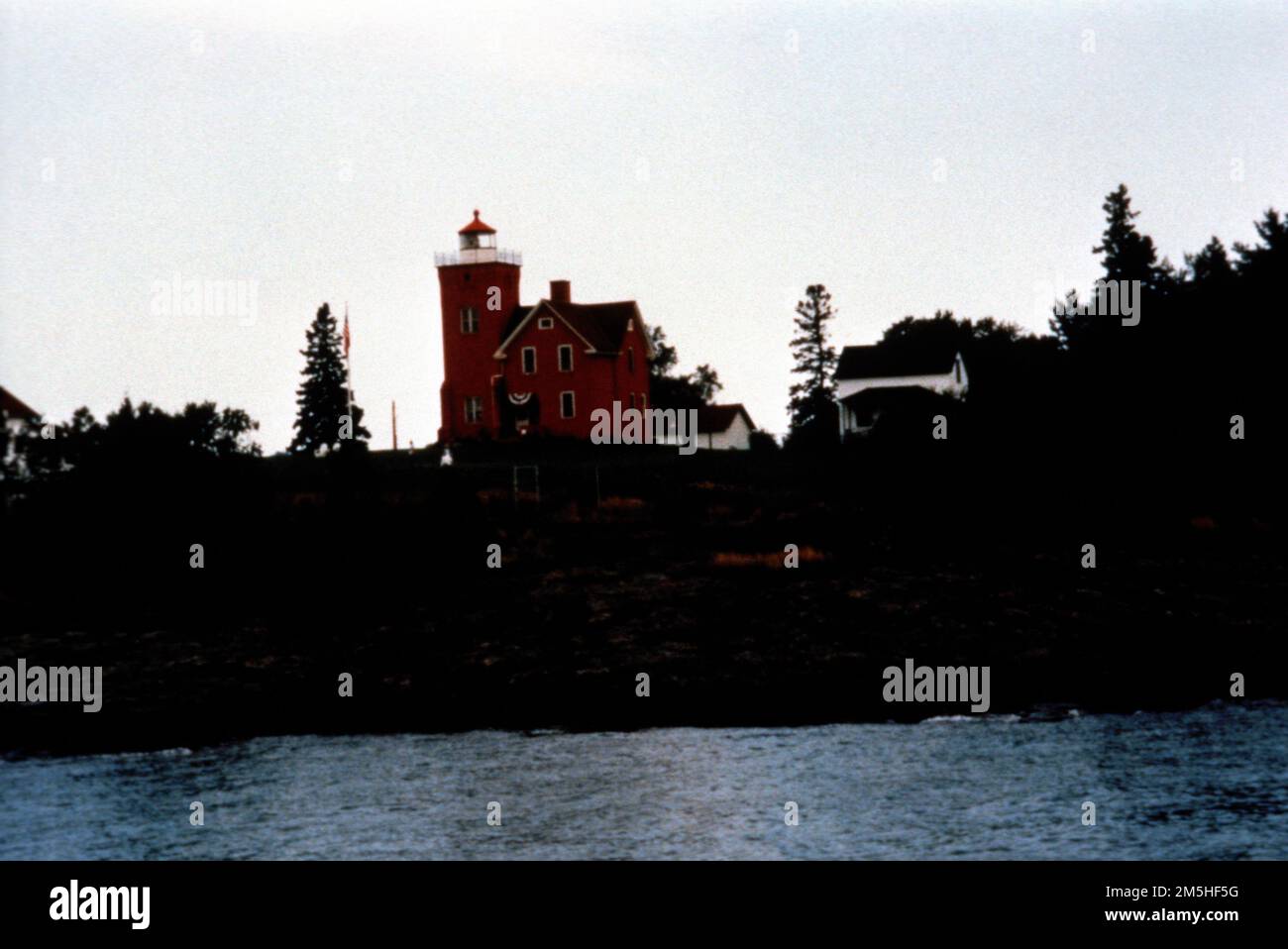 North Shore Scenic Drive - Two Harbors Lighthouse. The red brick of the ...