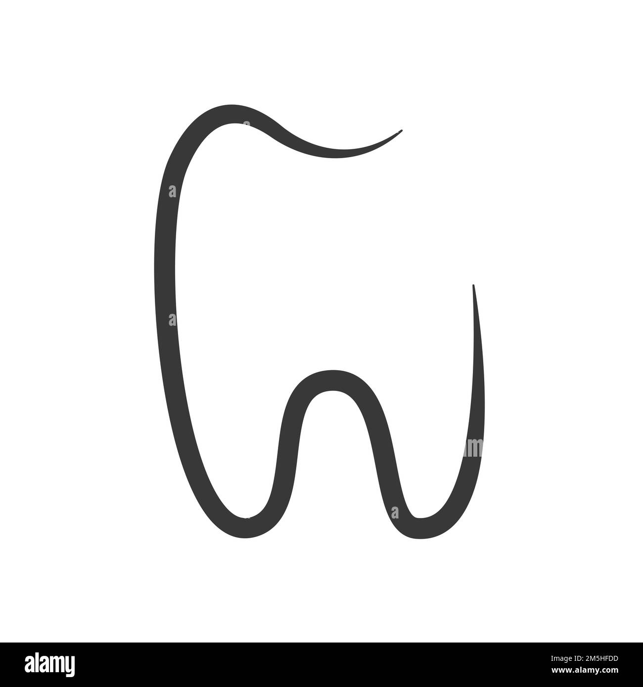 a tooth icon outline vector Stock Vector Image & Art - Alamy