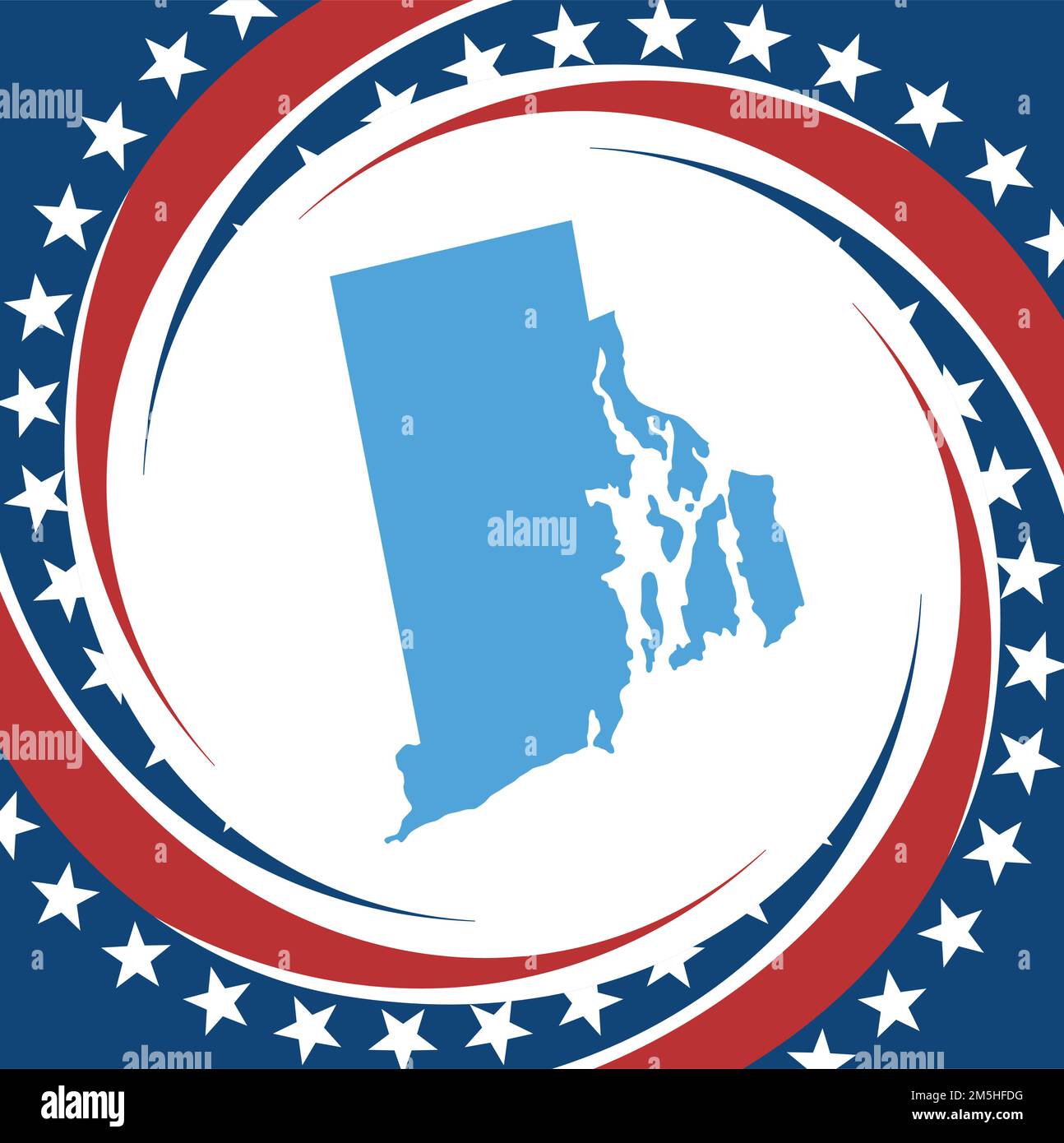 Label with map of Rhode Island, vector Stock Vector Image & Art - Alamy