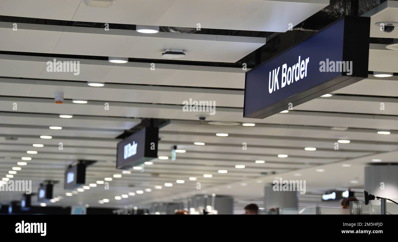 Manchester airport border force hi-res stock photography and images - Alamy
