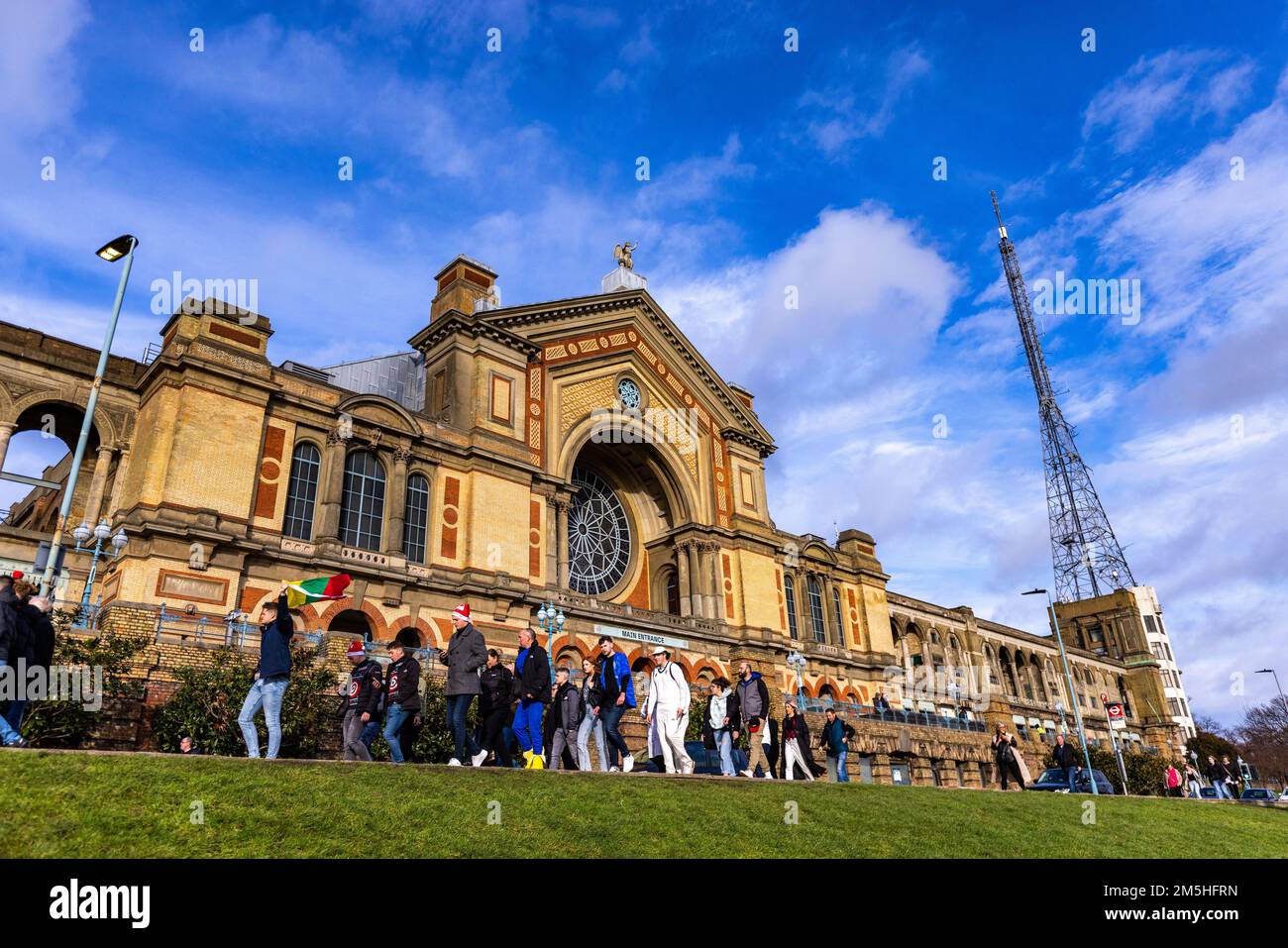 Fans in fancy dress arrive for day twelve of the Cazoo World Darts ...