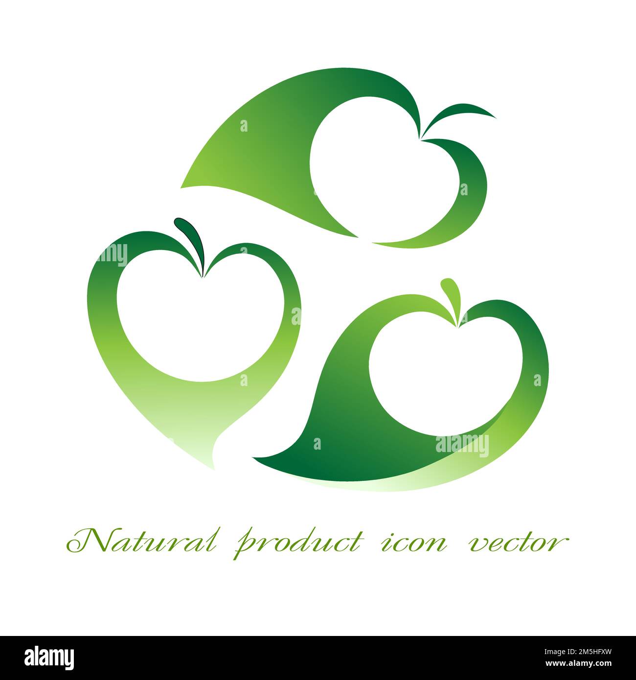 Natural product icon vector Stock Vector Image & Art - Alamy