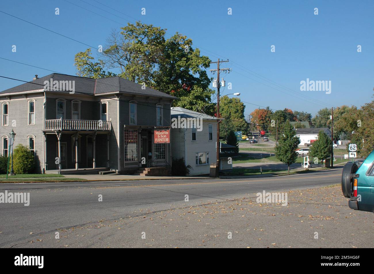 Amish Country Byway - Downtown Wilmot. Small businesses stand at the ...