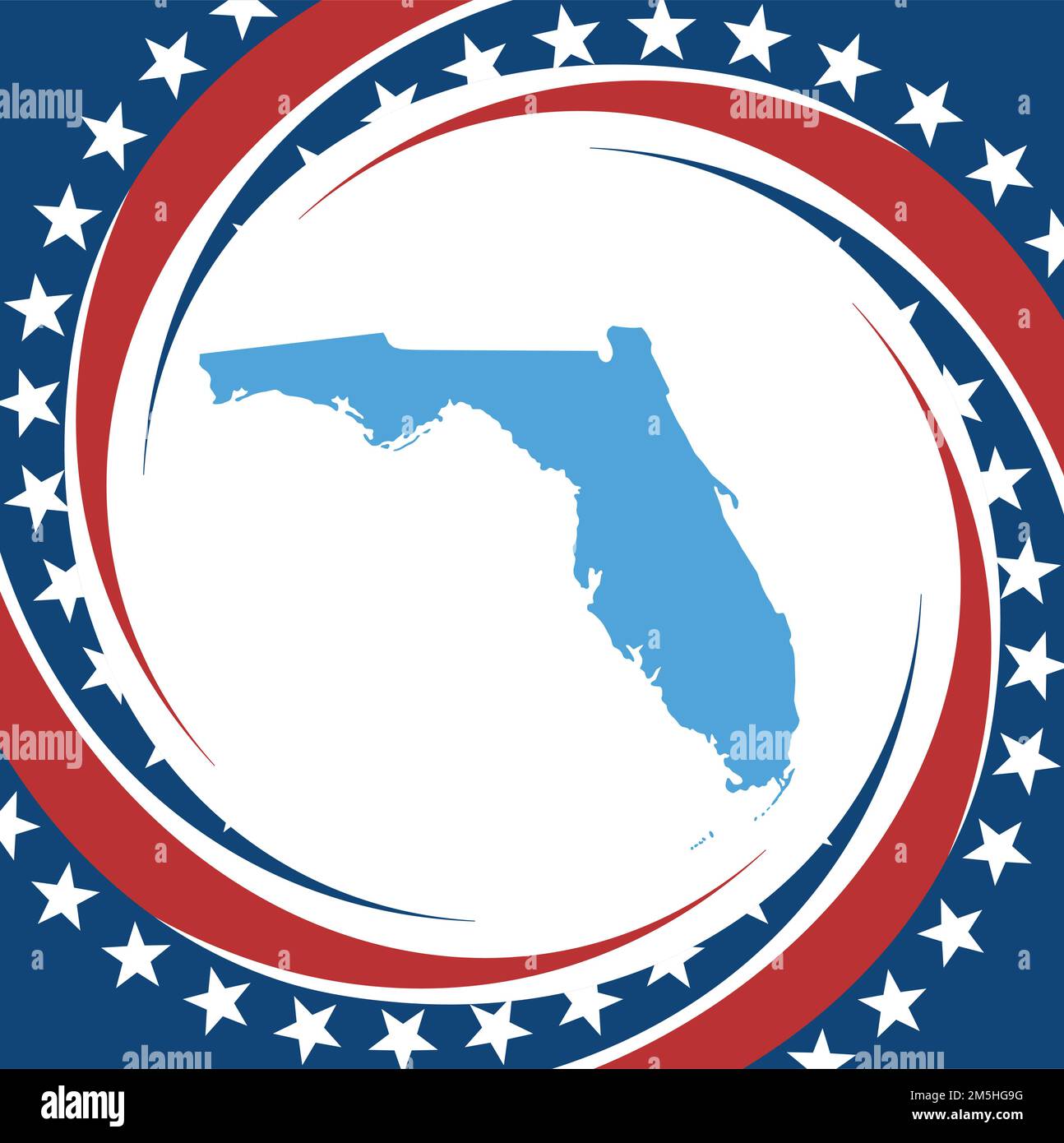 Label with map of Florida, vector Stock Vector Image & Art - Alamy