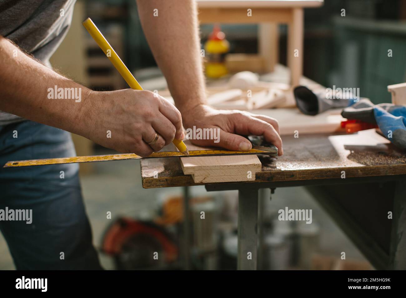 Carpenters at work - stock photo Stock Photo - Alamy