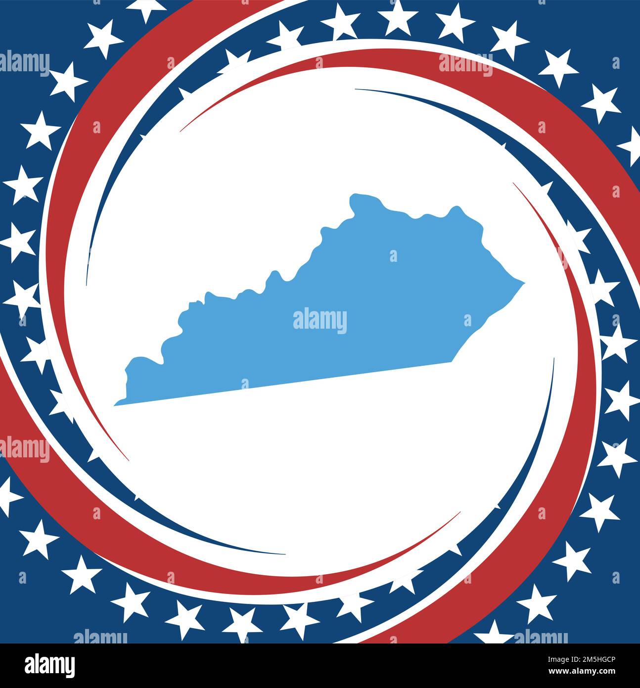 Label with map of Kentucky, vector Stock Vector Image & Art - Alamy