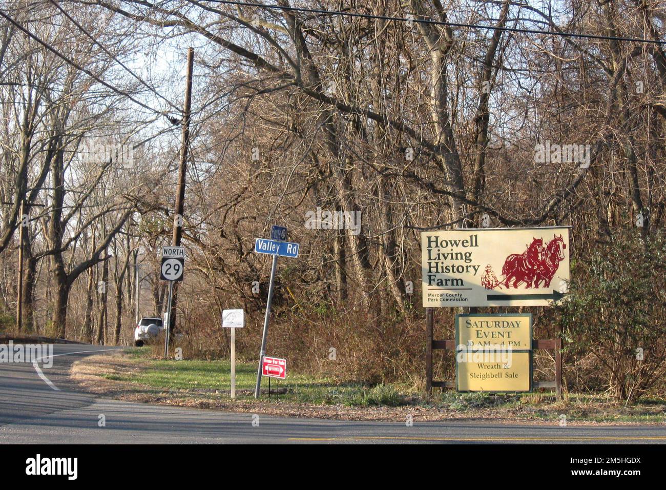 Delaware River Scenic Byway - Howell Living Farm Sign on Route 29 ...