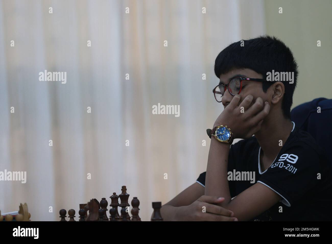 Candidate Master Manon Reja Neer takes part in the Bangabandhu 47th ...