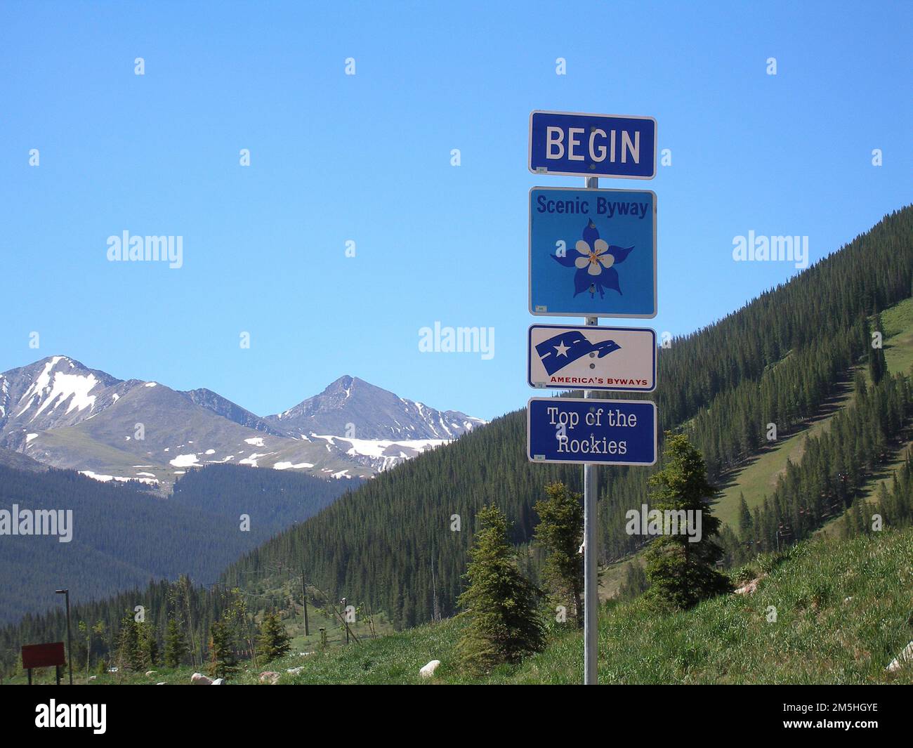Top of the Rockies - State and America's Byways Signage on Top of the ...