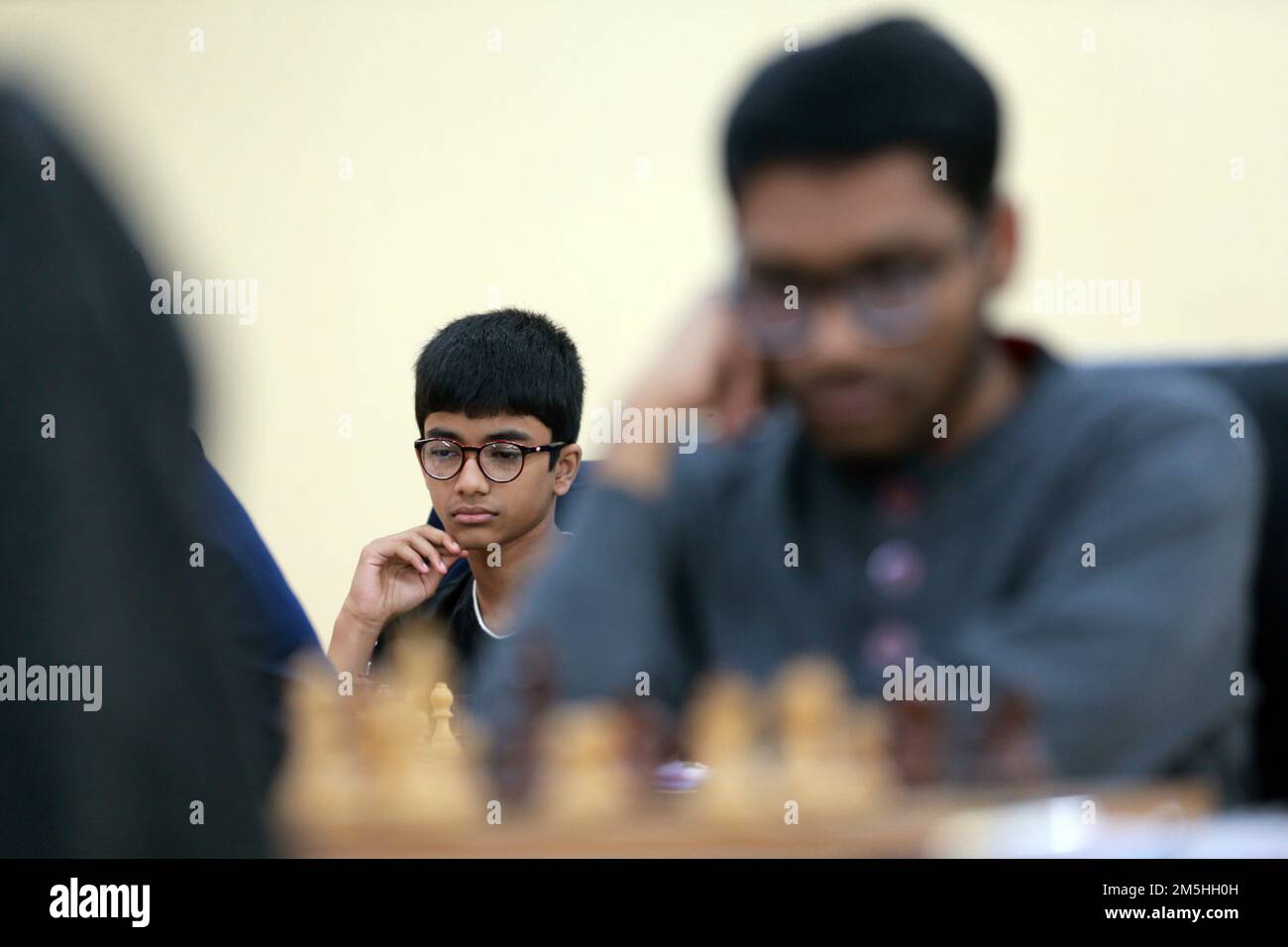 Candidate Master Manon Reja Neer takes part in the Bangabandhu 47th ...