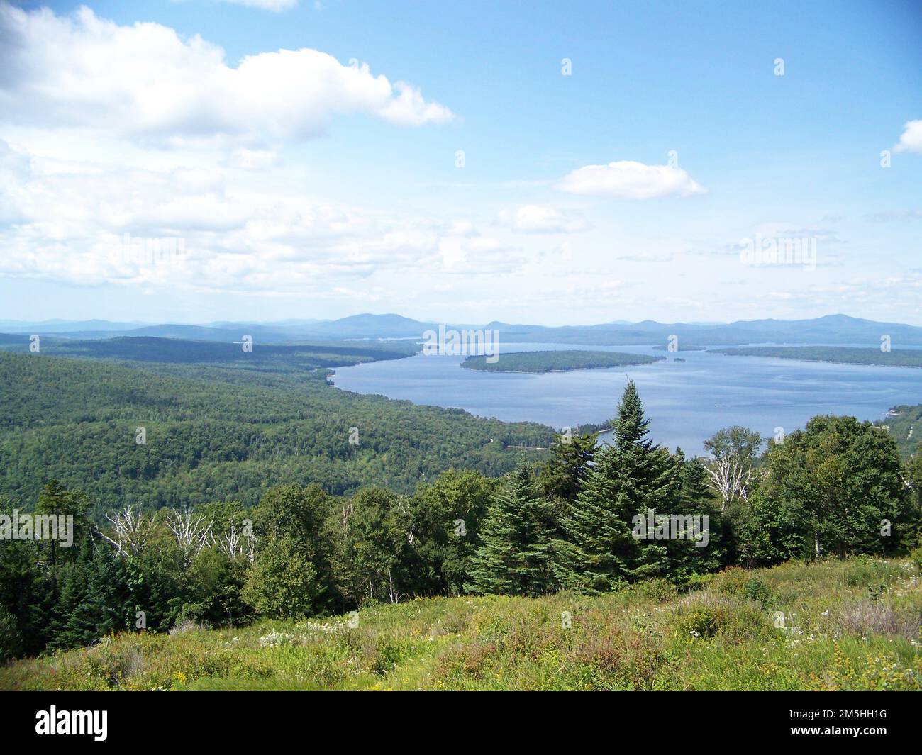 Rangeley Lakes Scenic Byway - View from Height of Land. The Height of ...