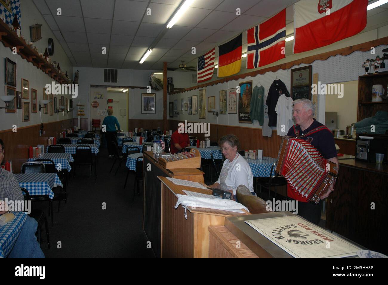 Historic Bluff Country Scenic Byway - Inside Das Wurst Haus. A piano ...
