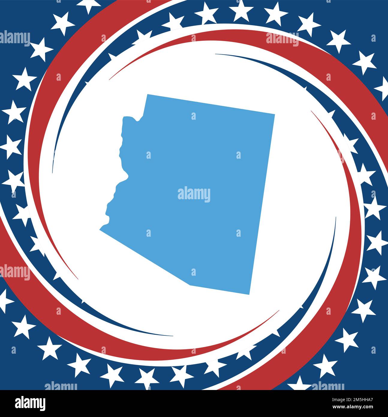 Label with map of Arizona, vector Stock Vector Image & Art - Alamy