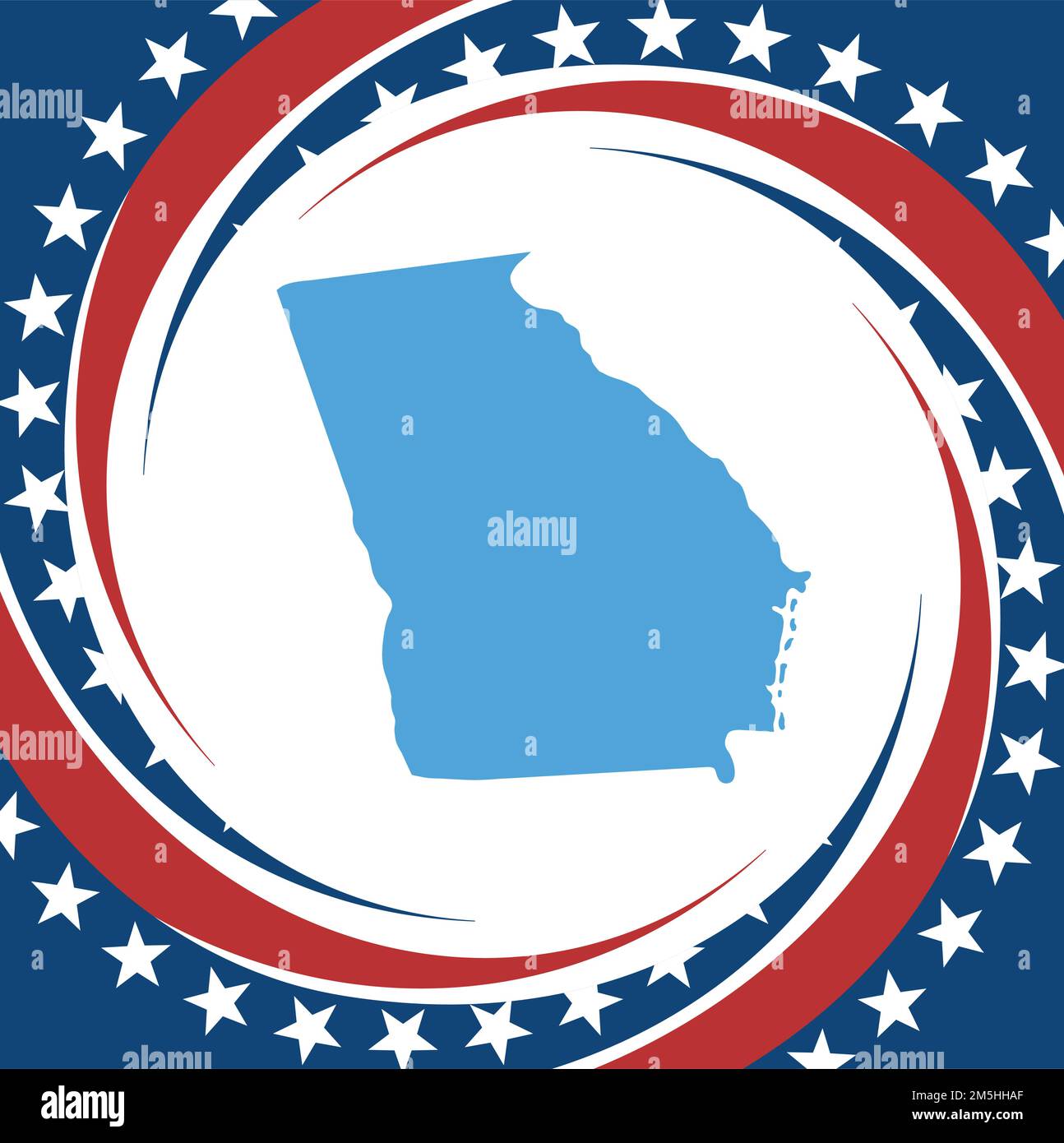 Label with map of Georgia, vector Stock Vector Image & Art - Alamy