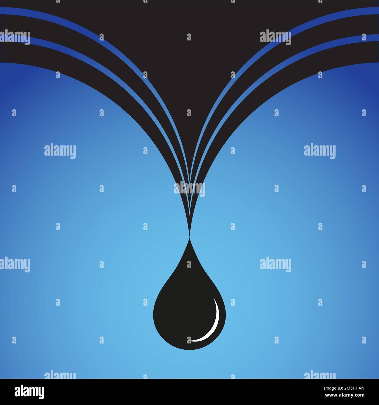 vector illustraton with black oil drop Stock Vector Image & Art - Alamy
