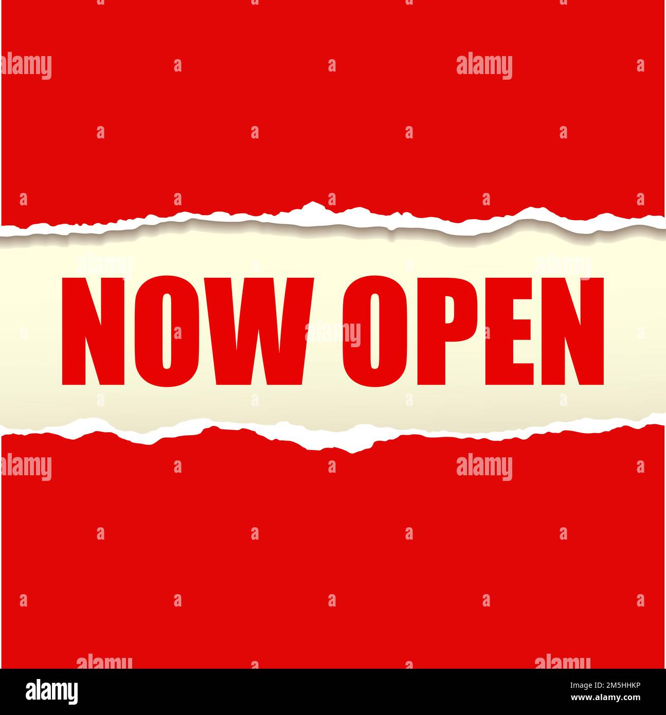 Now open banner vector Stock Vector Image & Art - Alamy