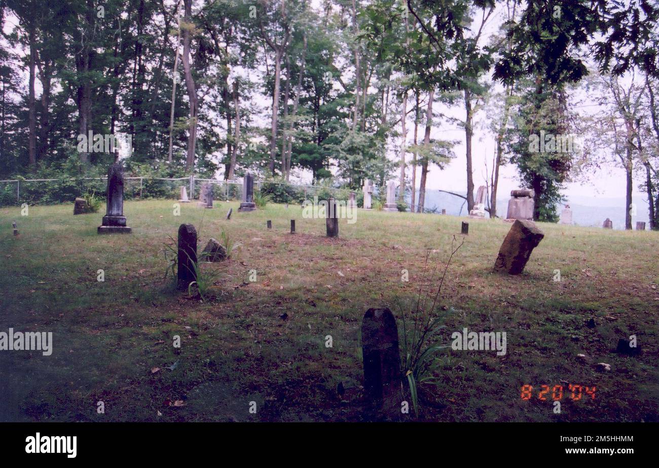Midland Trail - St. John's Cemetery. Trees shade this peaceful looking ...