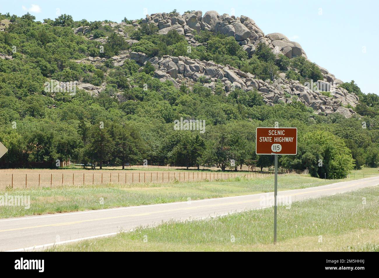 Wichita Mountains Byway - Scenic State HWY 115 Sign. A Scenic State ...